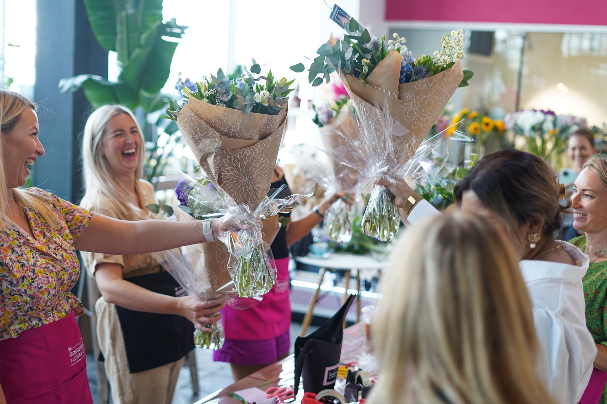 Flower arrangement workshop and morning of breakfast & bouquets at The ...